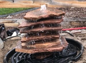 Bubbling Boulder, Stacked Stone, and Granite Column Fountains - Perfect ...